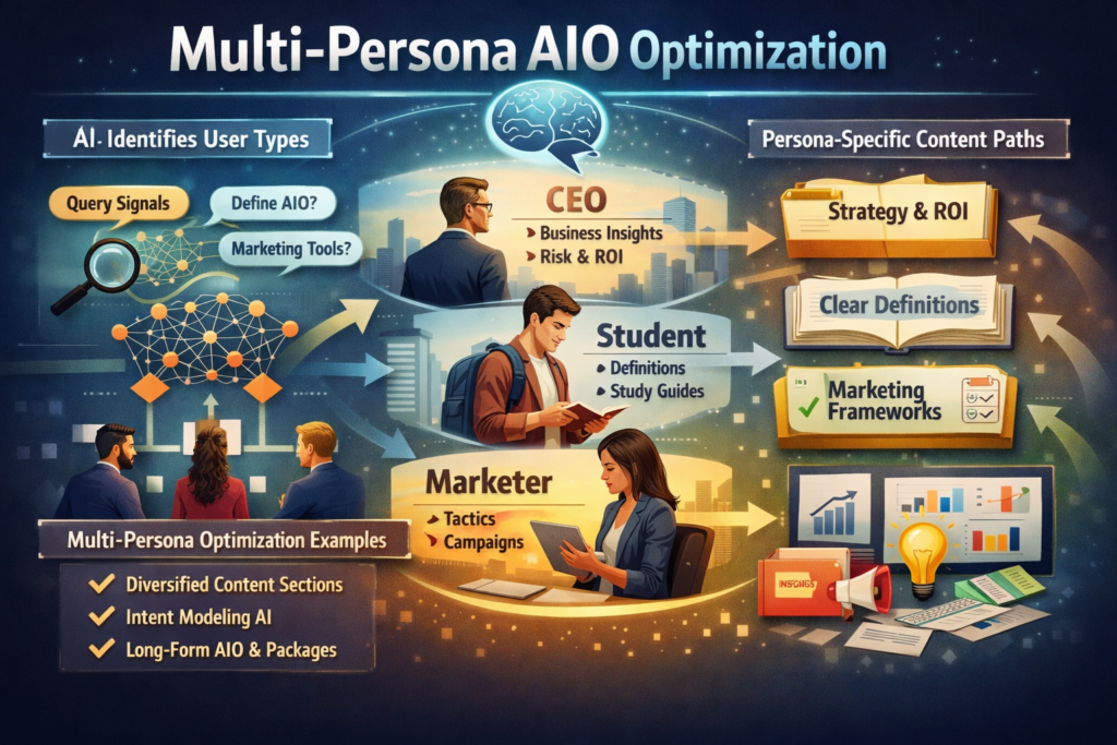 Multi-Persona AIO Optimization: AI Matching User Types Guide - maulikblog
